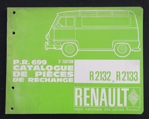 CATALOGUE DE PIECES DE RECHANGE PR 699 RENAULT R2132 R2133 3ème édition | eBay