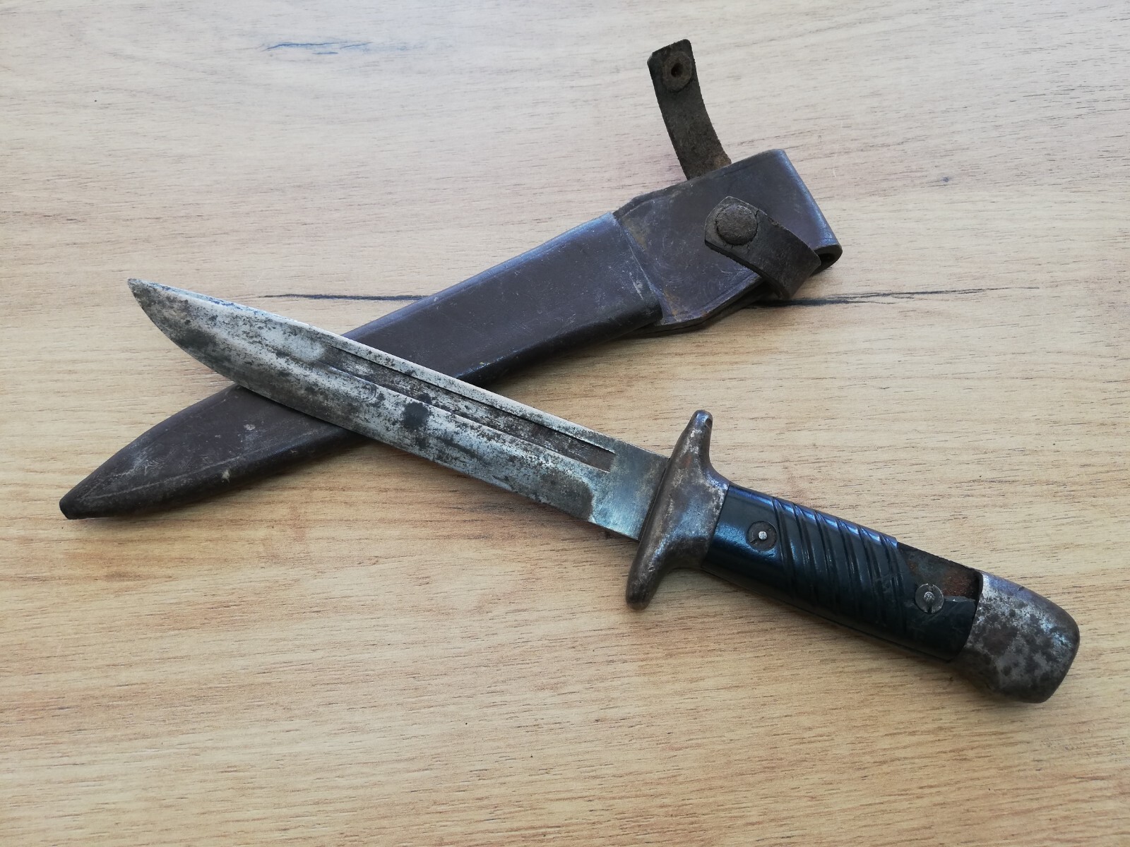 VTG OLD BULGARIAN GERMAN COMBAT TRENCH FIGHTING KNIFE K98 DAGGER MAUSER ...