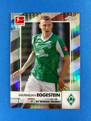 2021 Topps Chrome Soccer MAXIMILLIAN EGGESTEIN #28 /199 SV Werder ...