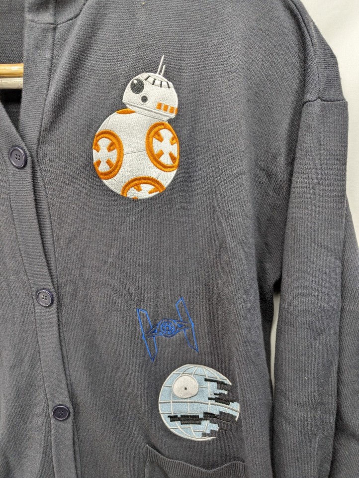 Her Universe Star Wars R2D2 and BB8 Patches Cardigan Hoodie Plus Size ...