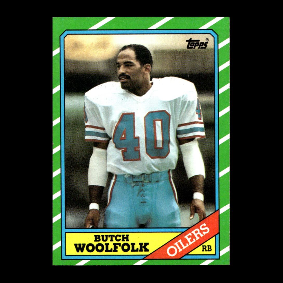 Butch Woolfolk 1986 Topps Houston Oilers #352 Great Set! | eBay