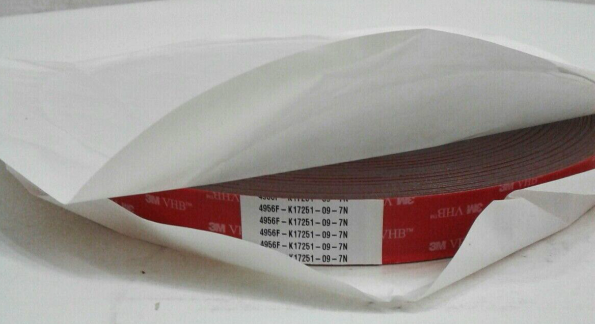 3M 4956F VHB Double Sided Foam Acrylic Tape Gray 1" x 36yds 62mil Thick ...