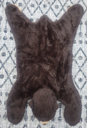 Brown Bear Faux Fur Bear Skin Rug Cape Plush Kids 36" Long 26" Wide | eBay
