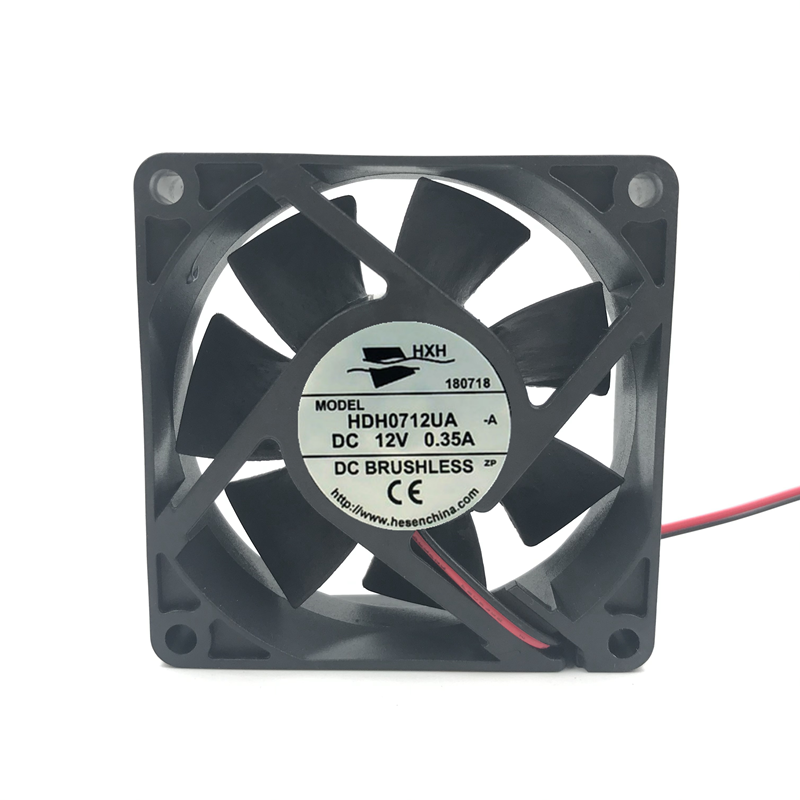 HDH0712UA-A HXH 7CM 12V 0.35A chassis power cooling fan two-wire ...