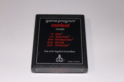 COMBAT (Atari 2600 VCS) 1977 VIDEO GAME Cleaned Tested 5200 7800 | eBay