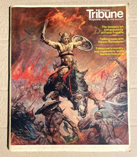 SUPER RARE FRAZETTA COLLECTOR'S ITEM: 1978 Chicago Tribune Magazine | eBay