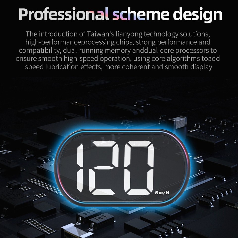 3 Zoll LED Auto Head Up Display Tacho für sicheres Fahrerlebnis | eBay