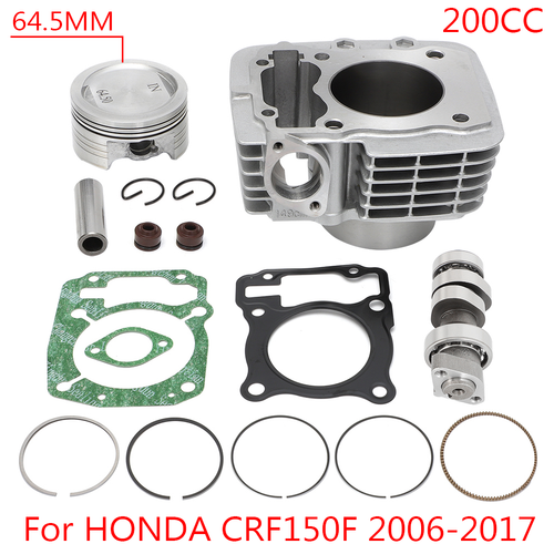 200cc Camshaft 64.5mm Big Bore Cylinder Piston Upgrade Kit For Honda ...