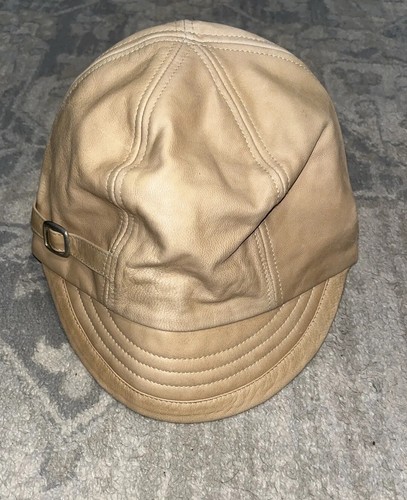 Wilson’s Leather Maxima Hat Beige Sz Large /x-large L/XL Women’s Buckle ...