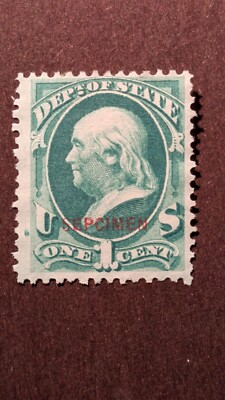 U.S. stamp #057Sa, Sepcimen error mint no gum as issued. Only 100 ...