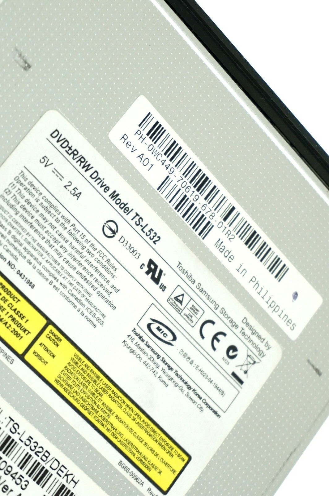 TS-L532B OEM DELL DVD/RW DRIVE WITH BEZEL FOR INSPIRON E1505 PP20L | eBay