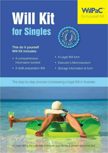 Wilpac Australian Will Kit for Singles Lawyer Approved for sale online ...