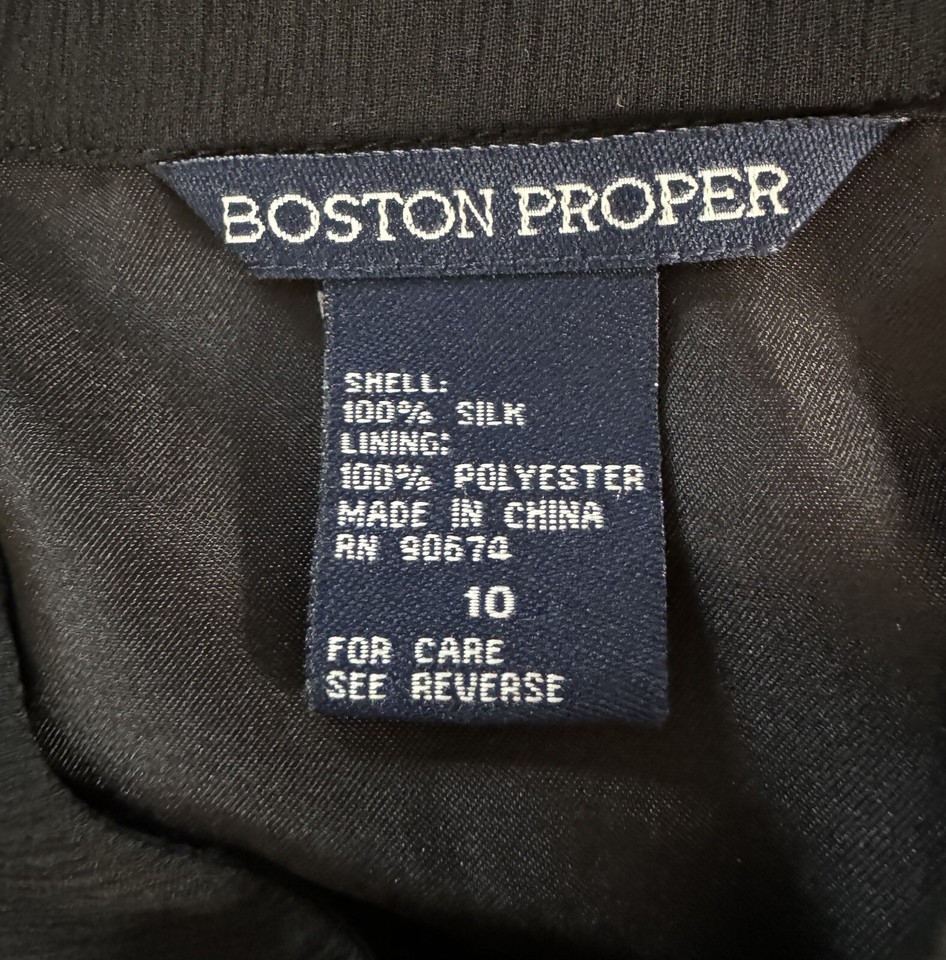 Boston Proper New Black Cocktail Party Wedding Dress 10 | eBay