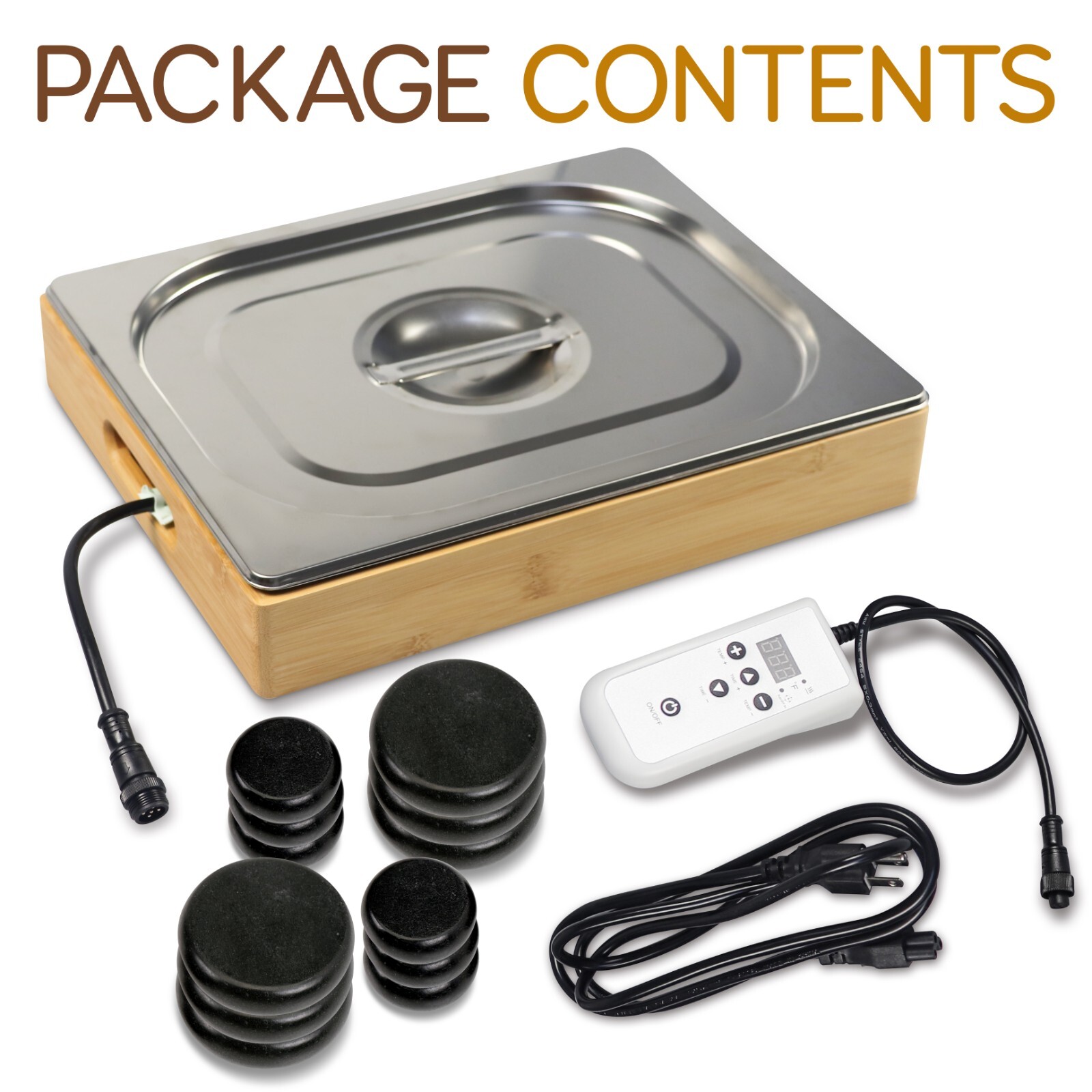 SereneLife Portable Electric Spa Hot Stones Massager and Heater Warmer ...