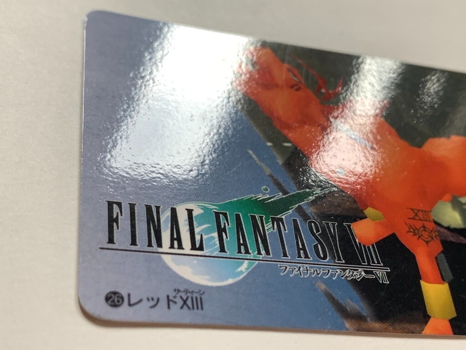 Red XIII FINAL FANTASY VII FF7 SQUARE japanese 1997 card Bandai F/S No ...