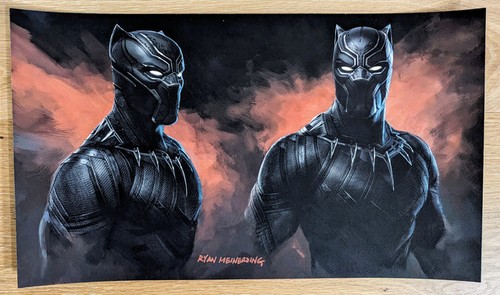 Black Panther by Ryan Meinerding Ltd Edition x/ Print Poster MINT Art ...