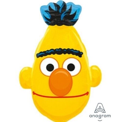 BERT HEAD BALLOON 66cm/26" SESAME STREET BERT ANAGRAM SUPERSHAPE ...
