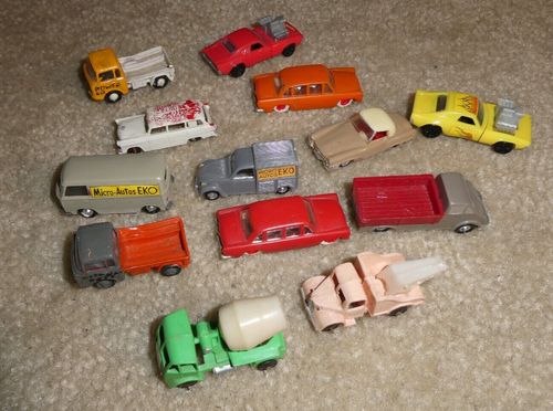Lot of 13 Vintage HO Scale Cars and Trucks Some Custom EKO and More | eBay