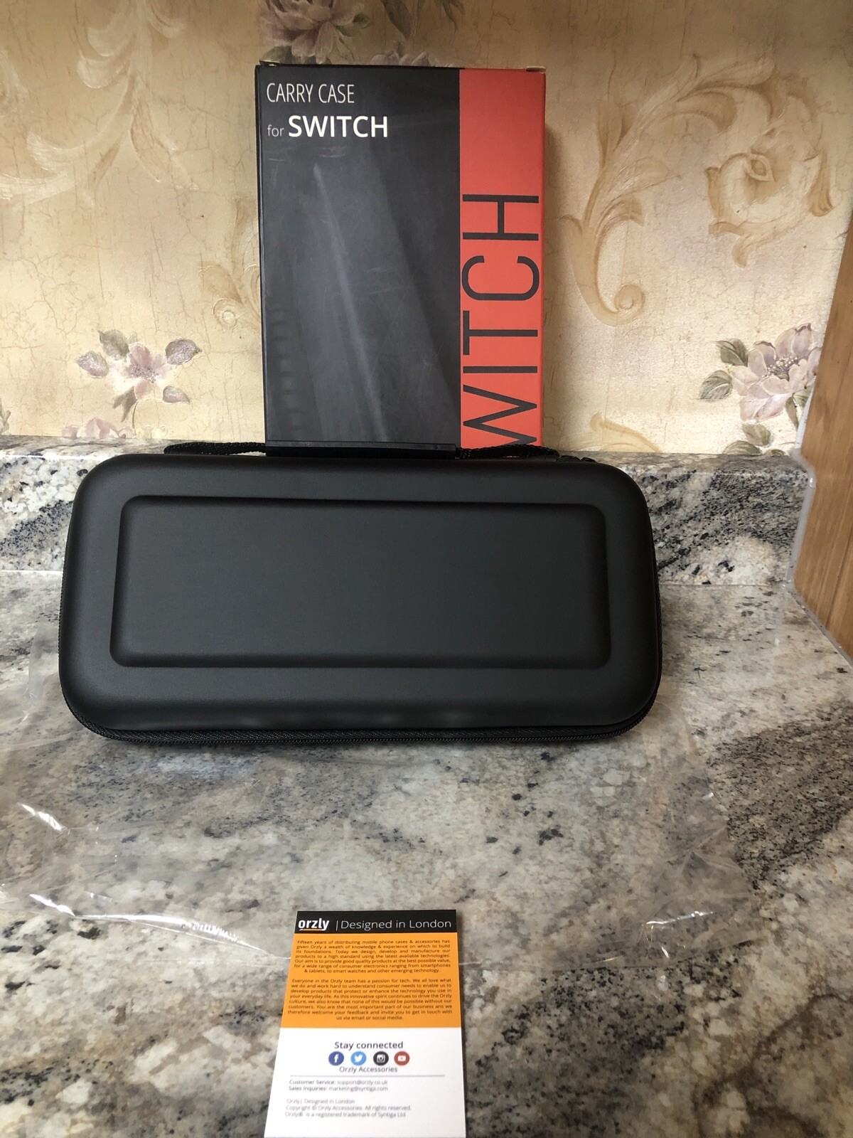 Open Box Orzly Hard Carry Case Compatible With Nintendo Switch Black | eBay