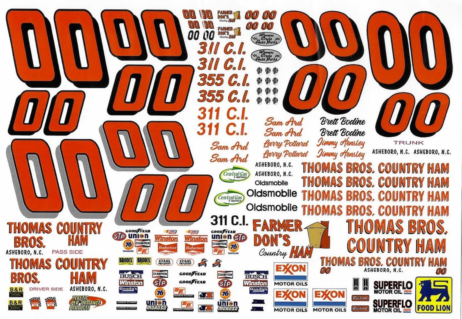 Plastic Performance Products #00 Thomas Bros Country Ham Omega 1/25 ...