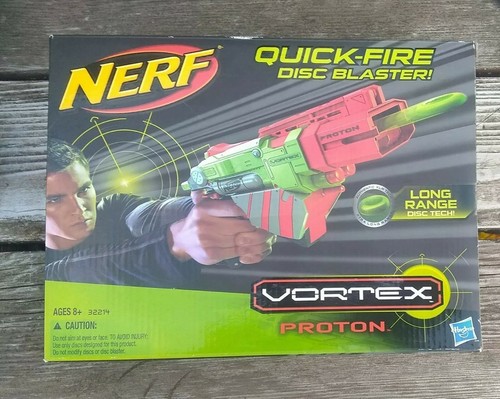 New Nerf Vortex Proton Quick-Fire Disc Blaster Hasbro 2011 - 32214 | eBay