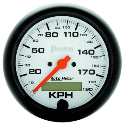 Auto Meter Phantom Series Speedometer 3-3/8" In-Dash Programmable 0-190 ...