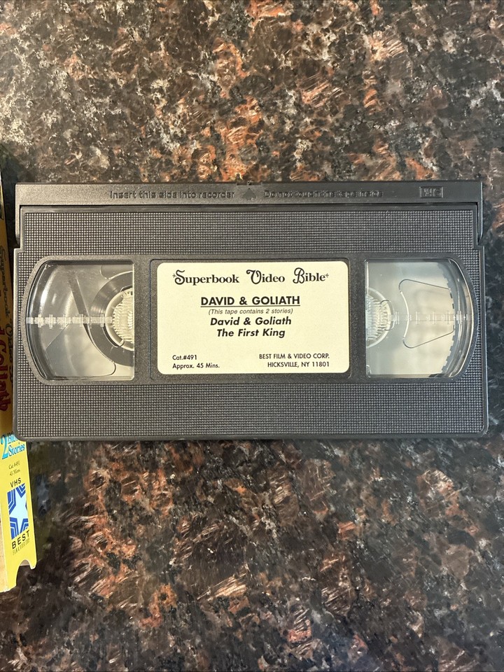 Vintage Superbook Video Bible: David & Goliath VHS 1982 *Tested *Fast ...