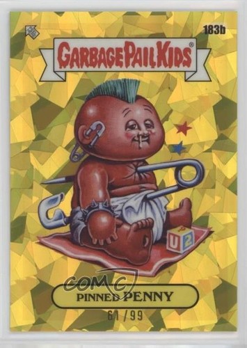 2022 Topps Chrome Sapphire Garbage Pail Kids Yellow 61/99 Pinned Penny ...