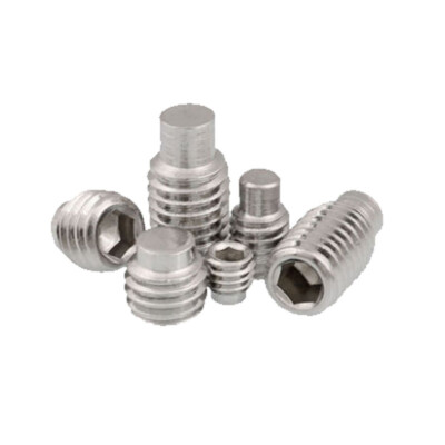 15pcs M3 Allen machine screws convex end set headless screw thread ...