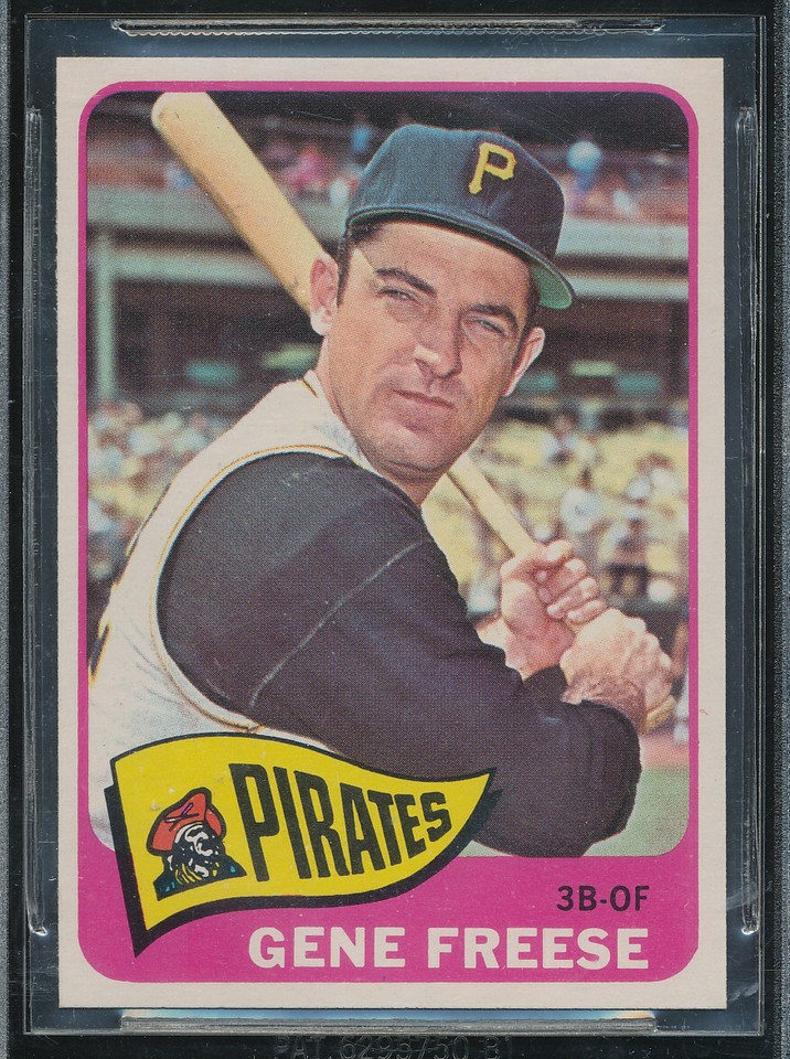 SUPERB BVG 9 MINT GENE FREESE 1965 TOPPS #492 VINTAGE BECKETT GRADED ...