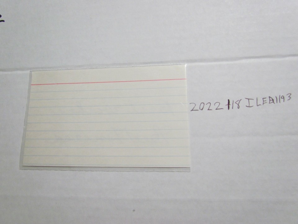 Lou Fonseca Signed Index Card | eBay