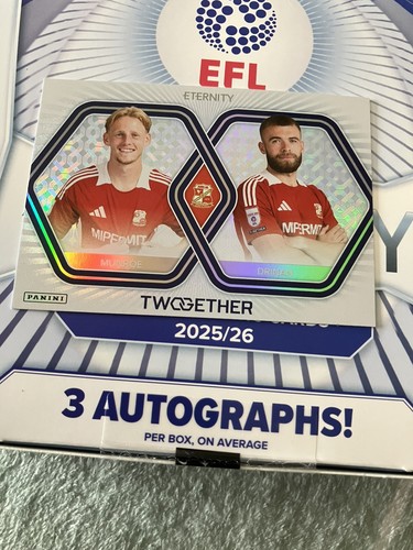 2026 Panini EFL Eternity Twogether Munroe Drinan Swindon Town FC ...