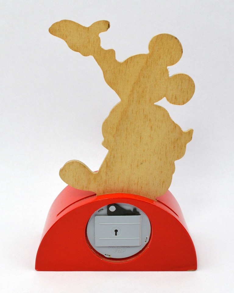 Vintage French Wooden Mickey Mouse Money Box with Key ~ Walt Disney ...