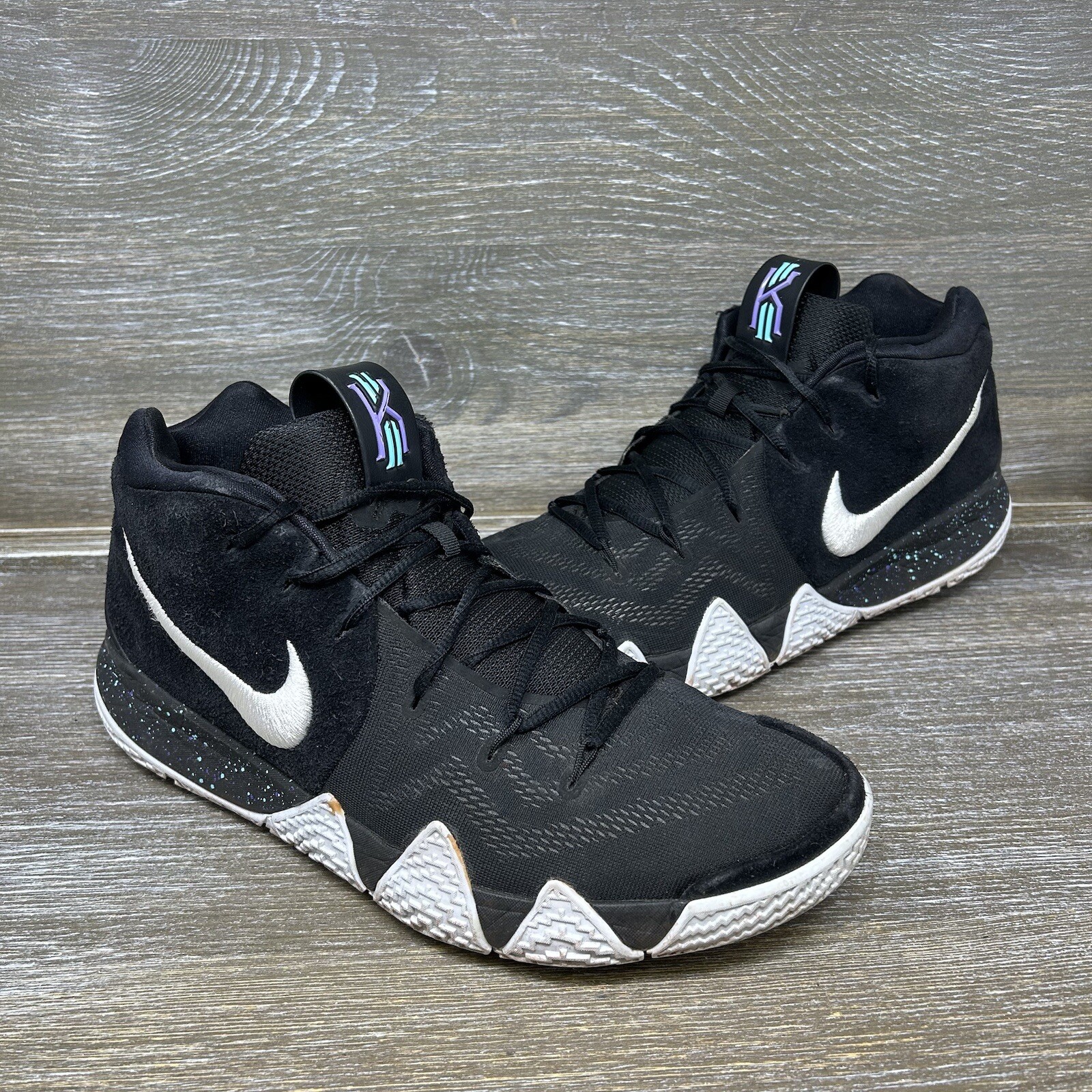 Nike Kyrie 4 Ankle Taker Black White Basketball Shoes 943806-002 Mens ...