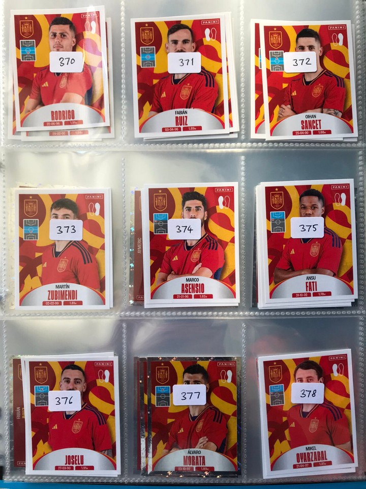 Panini England 2024 Tournament Stickers - Choose The Numbers You Need ...