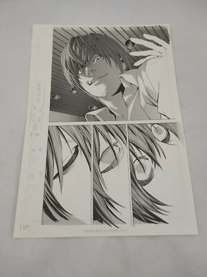 DEATH NOTE OFFICIAL ART Illustration A3 Death Box Takeshi Obata manga L death | eBay