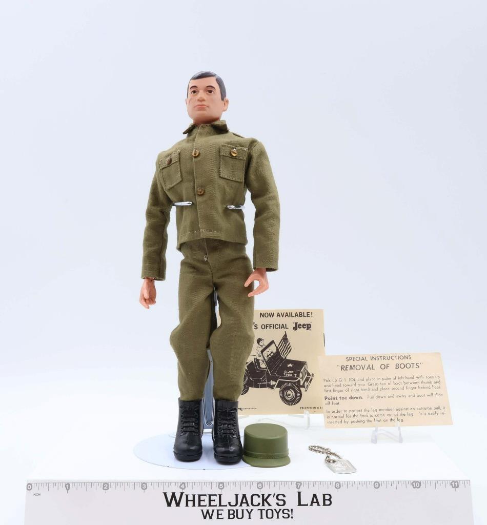 Action Soldier Painted Brown Hair Complete ORIGINAL GI Joe 1964 Hasbro ...