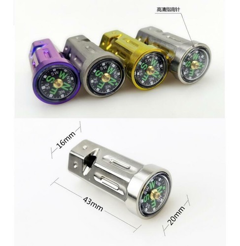 EDC titanium alloy whistle compass Portable Compass Outdoor Ask For ...