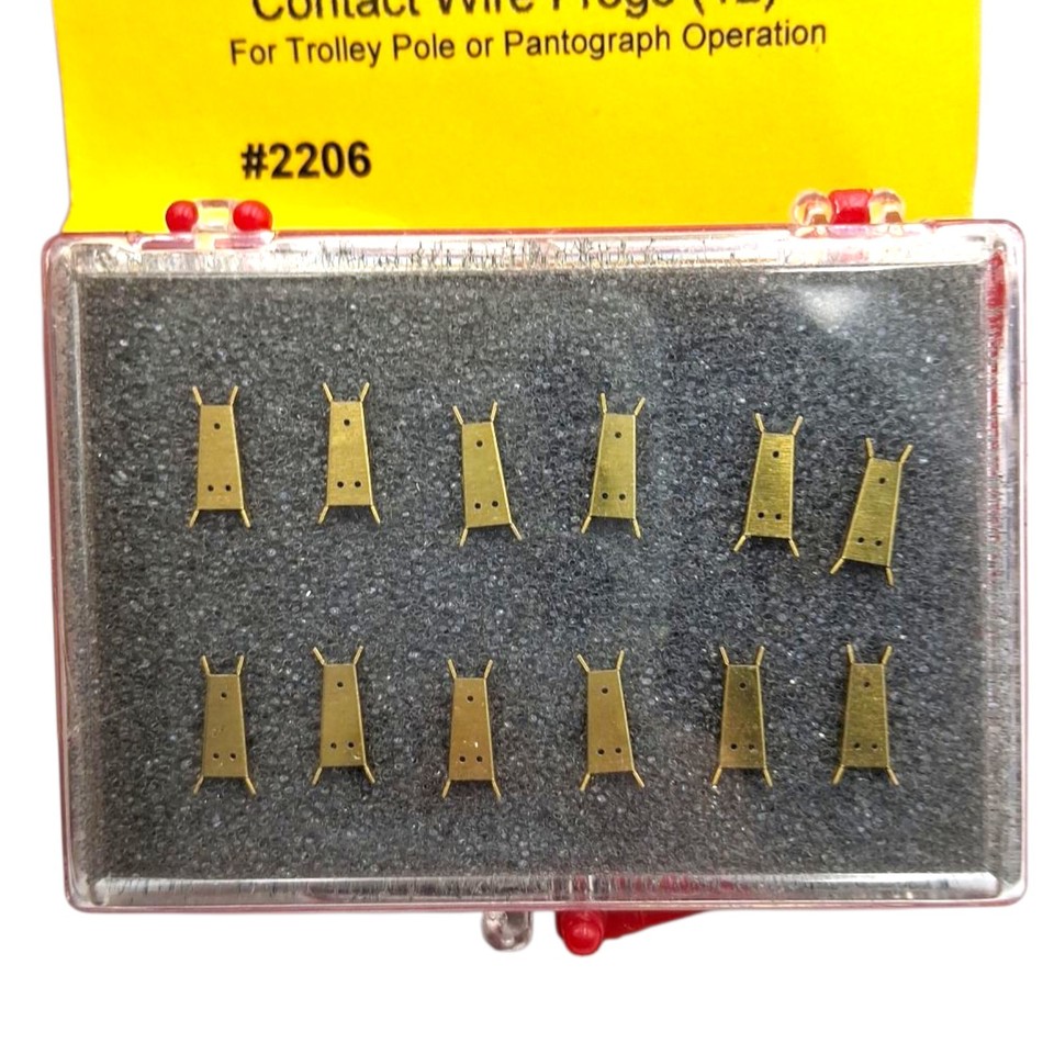 Eaton Custom Engineering HO Scale Contact Wire Frogs (12) #2206 Trolley ...