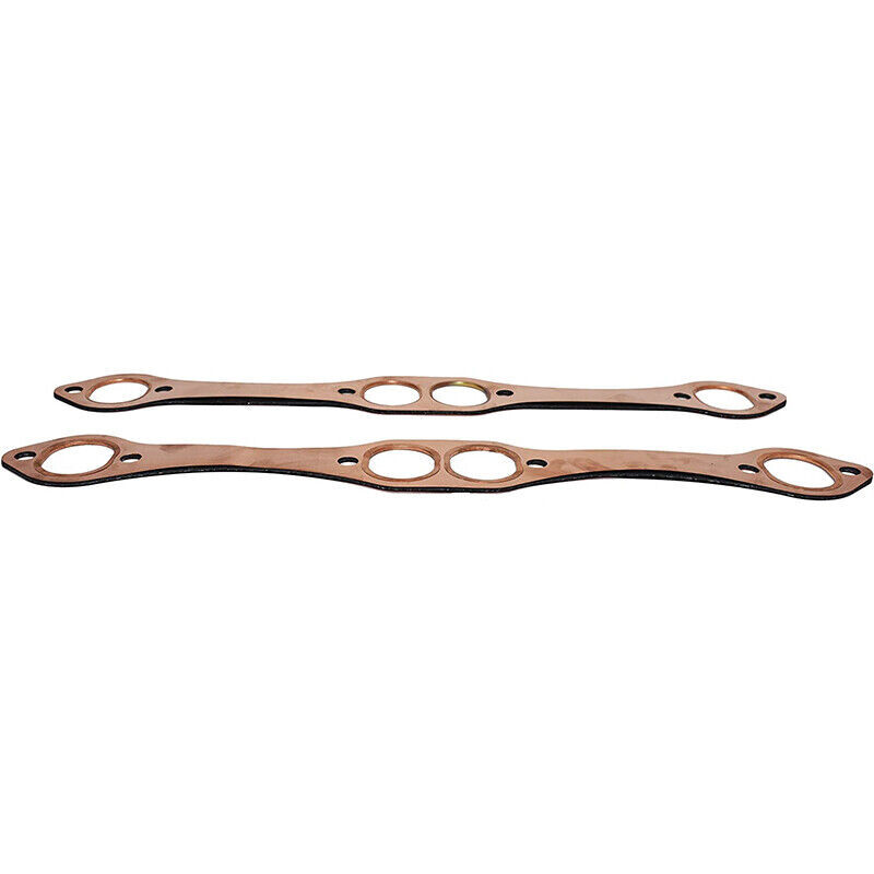 SBC Oval Port Copper Header Gaskets For SB Chevy 262 267 327 305 350 ...