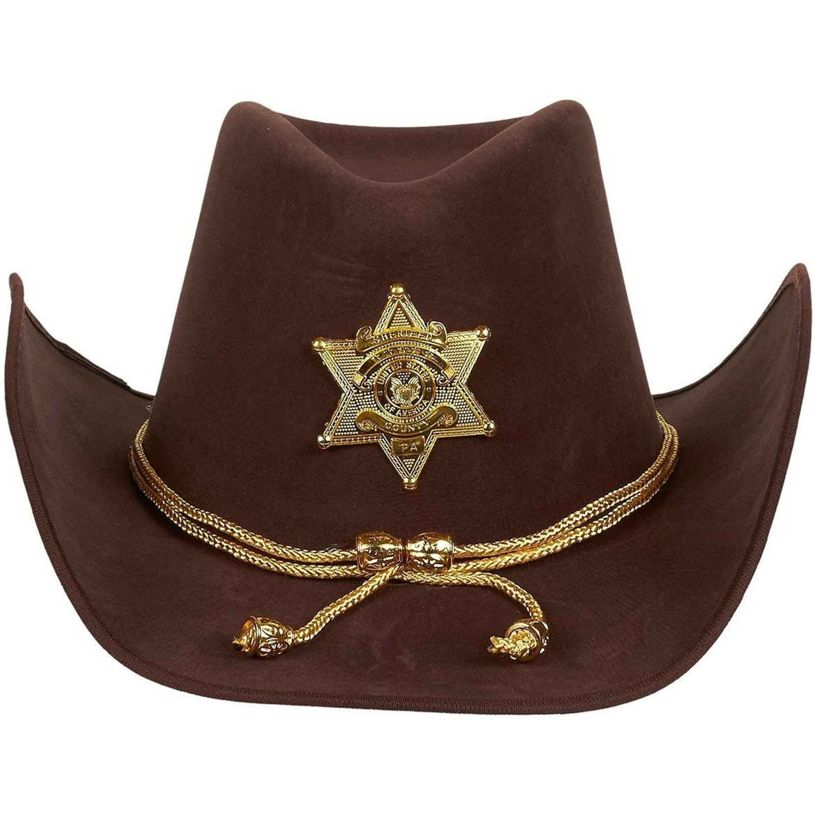 Felt Cowboy Sheriff's Hat for Men Boys Halloween Party Costume ...