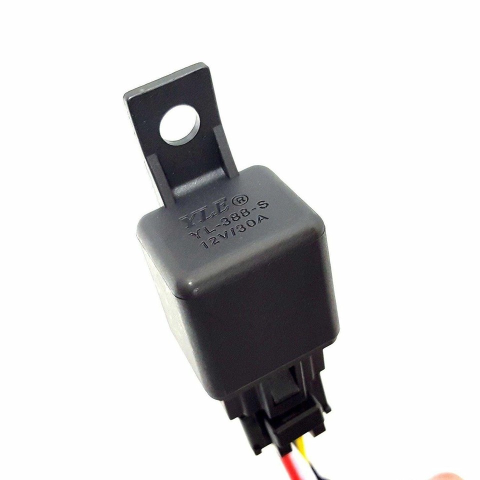 12V 30A Fog Light Wiring Harness Relay Kit 9006 ON/OFF LED Switch 2 ...