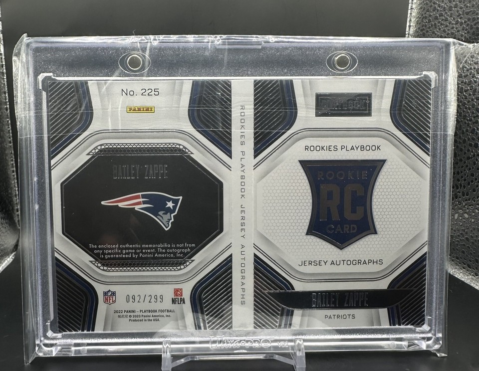 2022 PLAYBOOK BAILEY ZAPPE RPA /299 ON CARD AUTO AUTOGRAPH ROOKIE ...