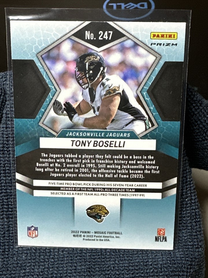 Tony Boselli 2022 Panini Mosaic Pink Camo Prizm Card #247 | eBay