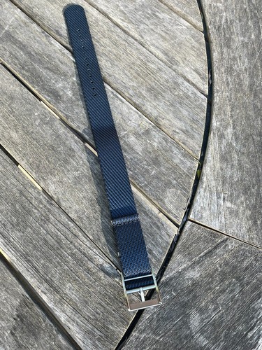 20mm Canvas 1pc NATO Watch Strap - Dark Blue w/pattern | eBay