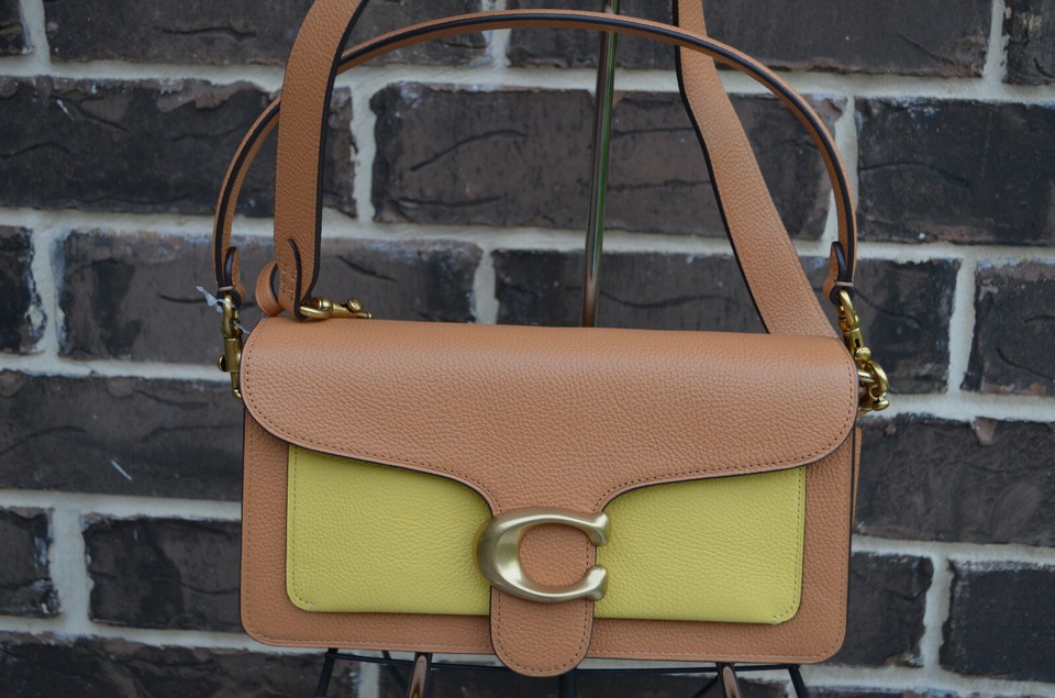 NWT $395 COACH TABBY 26 76105 Natural Yellow Multi Shoulder Bag | eBay
