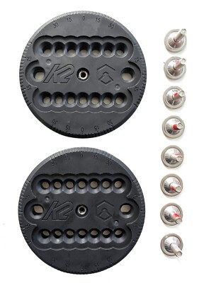K2 Snowboard Bindings - Clicker Discs - Replacement Pair in Black ...