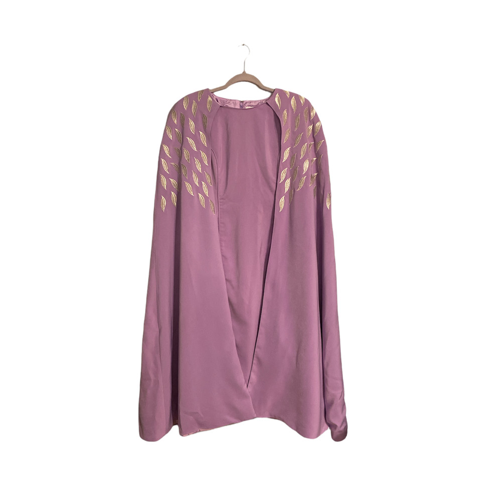 Lisa Rene Black Label Dress with Attached Cape - Gem