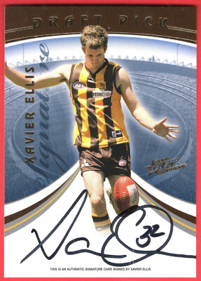 2006 AFL SUPREME (DRAFT PICK SIGNATURE CARD) - DP3 Xavier ELLIS ...