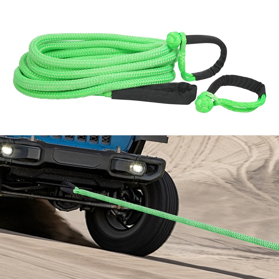 1"x30' Recovery Rope 48000lbs Kinetic Energy Tow Rope w/ Carry Bag For ...